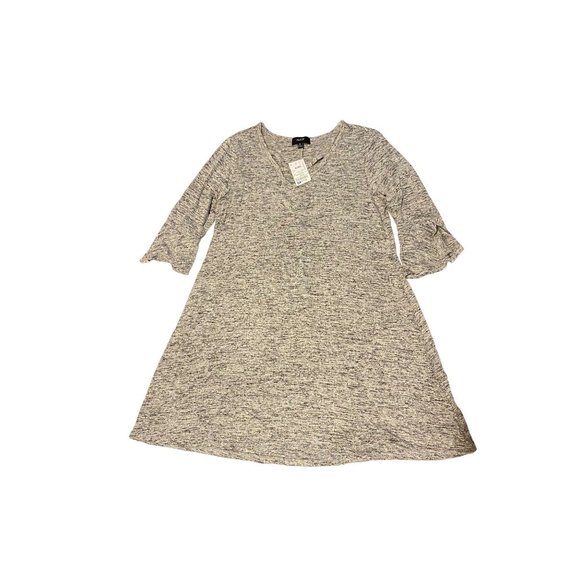 NAIF | Dresses | Naf Tunicdress Gray Womens Xl With Ruffle Sleeves And ...